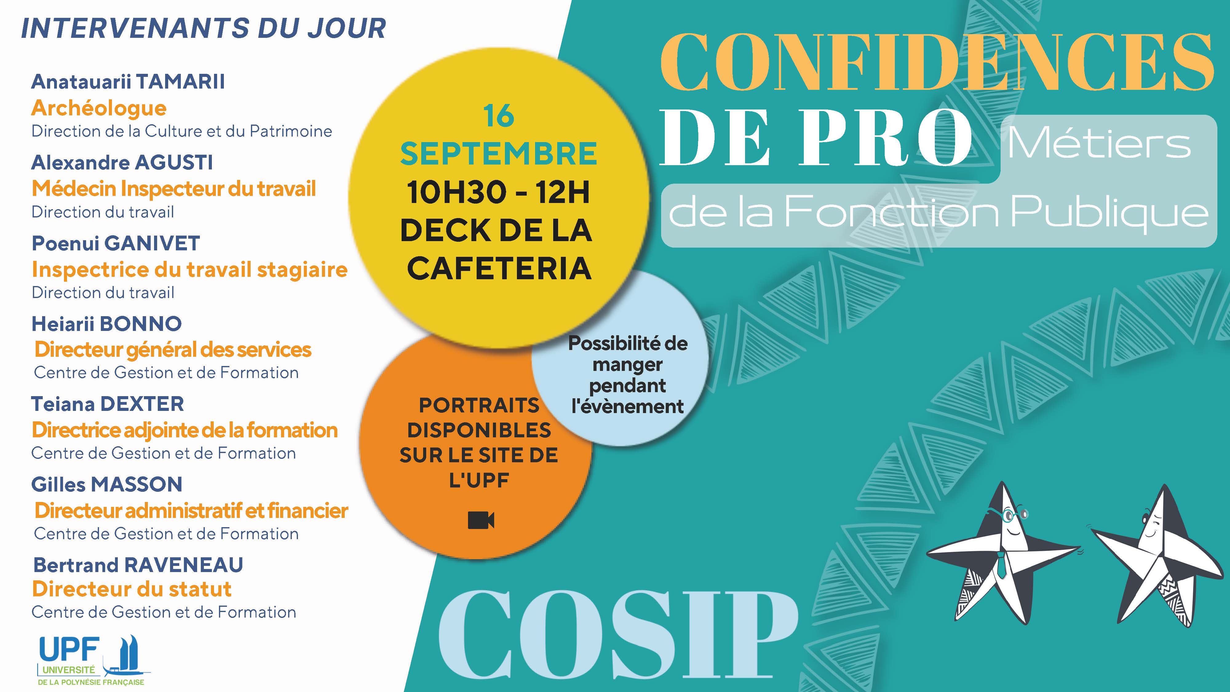 Confidences de pro "Les métiers de la fonction publique" | UPF